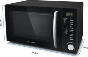 Esperanza EKO010 COCINERO černá / Mikrovlnná trouba / 1200W / 20 L / 1