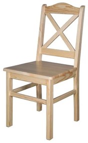 Dřevěná jídelní židle KT113, borovice (Barva dřeva: Dub)