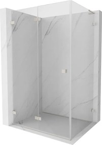 Mexen Lunar-F L, skládací sprchový kout levý 95 x 70 cm, 8mm čiré sklo, ocelový profil, 836L-095-070-97-00-L