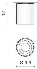 Azzardo AZ0857 - Stropní svítidlo BROSS 1xGU10/50W/230V