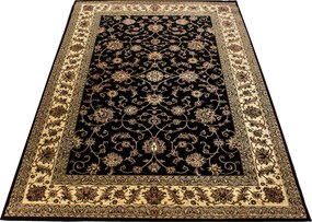 Ayyildiz, AKCE: 120x170 cm Kusový koberec Marrakesh 210 black, černá, kancelář