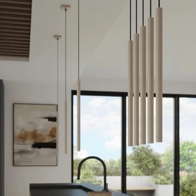 Sollux Lighting Závěsné svítidlo PASTELO 3P šedobéžové