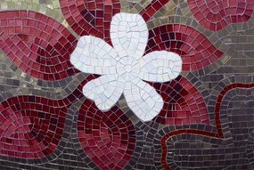 Vliesová fototapeta Dimex Red Mosaic XL-200 330x220 cm