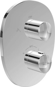 Villeroy & Boch Antao - Termostatická baterie pod omítku, pro 2 spotřebiče, s tělesem, chrom TVS11100200061