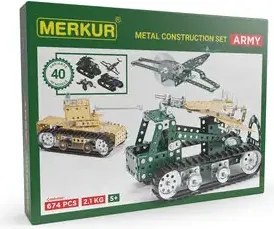 Merkur Army Set / 674 dílů / 40 modelů / od 5 let