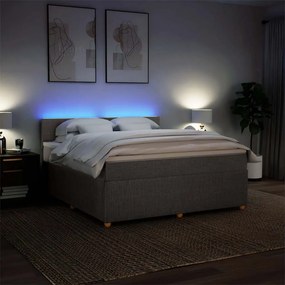 Box spring postel s matrací taupe 180x200 cm textil 3289839