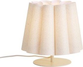 Japandi stolní lampa béžová s látkovým stínidlem 22cm - Jenni
