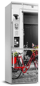 Wallmuralia Samolepící nálepka na ledničku Městské kolo 60x180 cm