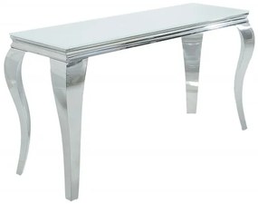 Bílo-stříbrný konzolový stolek Modern Barock 145 cm