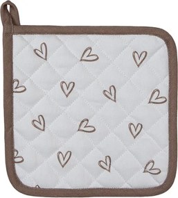 Bavlněná chňapka / podložka pod hrnec se vzorem králíčků Bunnies in Love – 20x20 cm