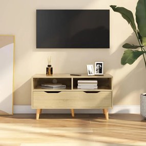 TV skříňka dub sonoma 90 x 40 x 48,5 cm kompozitní dřevo - Default Title