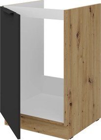 ARIA ac | dolní skříňka 50 ZL 1F dřezová | 50 cm | ANTI FINGERPRINT povrch | artisan/černá