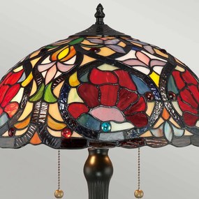 Elstead Secesní stolní lampa Tiffany LARISSA 58 cm/2×E27