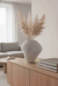 VÁZA TORACE - S jedinečným designem, bílá