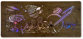 Li-Go "Malý princ" světelný obraz 230V 110x50cm provedení povrchu: černá s patinou