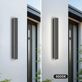 Brilagi - LED Venkovní nástěnné svítidlo LINEAR LED/12W/230V 4000K IP65 antracit