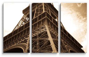Sablio Obraz - 3-dílný Eiffelova věž 6 - 120x80 cm