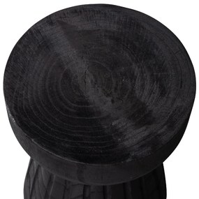 WOOOD Stolička BORRE černá 28cm 377153-Z