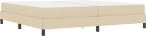Postel s boxspringem Krémová 200 x 200 cm textil 3398519