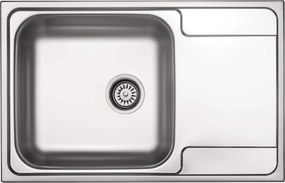 Deante Steel sink, 1-bowl with drainer