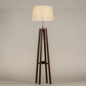 Stojací designová lampa Paola Bianco and Dark Brown