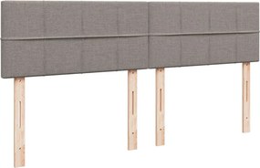 Box spring postel s matrací taupe 200x200 cm textil 3286791