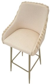 Designová barová židle Bechora krémová
