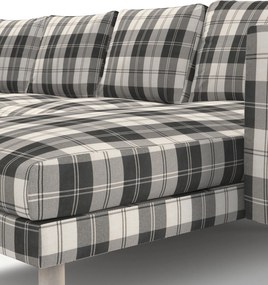 Potah na pohovku IKEA Norsborg 4-místná se šezlongem barva černá látka pletený vzor, vzorované