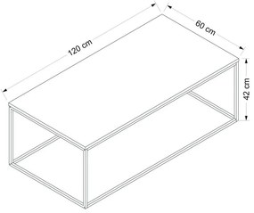 Konferenční stolek Tiger Anthracite