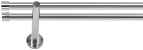 Dekodum Garnýž dvouřadá LOFT 19/19 mm ocelový efekt 260 cm