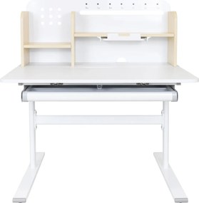 Rostoucí psací stůl SMART - přírodní / bílá