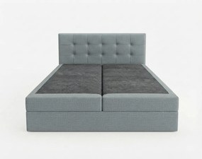 Čalouněná postel boxspring DIRELIS TRINITY 140x200 cm šedá Matrace: Matrace Bonell pružinová