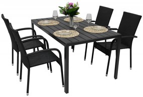 DEOKORK Zahradní ratanová sestava SIENA 1+4 (různé délky) stůl 150x90 cm