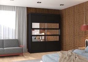 ADRK Furniture Posuvná skříň s zrcadlem TOLEDO 180 SW-TOL-B-180+A294