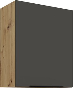 ARIA pa | horní skříňka 60 G-72 1F policová | 60 cm | ANTI FINGERPRINT povrch | artisan/šedá grafit
