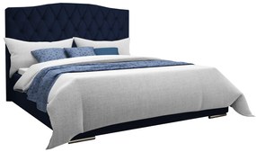 Eka Čalouněná postel Valentyn - Fresh 90x200 cm Barva látky - Fresh: Modrá (11), Úložný prostor: S kovovým rámem úložného prostoru