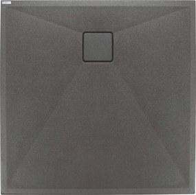 Deante Correo, čtvercová granitová sprchová vanička 80x80x3, 5 cm, antracitová metalíza, DEA-KQR_T42B