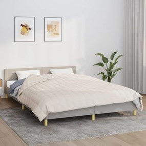 Zátěžová deka světle krémová 220 x 230 cm 11 kg textil 3154825