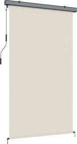 Outsunny bezšňůrová venkovní roletta, UPF50+ a voděodolné stínění pro terasu, balkon nebo altánek, 250 × 160 cm, krémová | Aosom