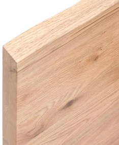Koupelnová deska hnědá 220x30x(2-4) cm ošetřený masivní dřevo,  3156177