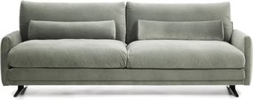 Zelená sametová pohovka 240 cm Veliro – Kave Home