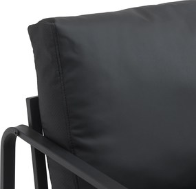 Relaxační křeslo Manea umělá kůže – černá