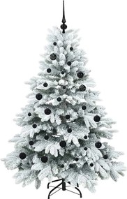 Umělý vánoční stromeček s 150 LED diodami Bílá 150 cm PE a PVC 3397602