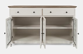 Komoda Avola 147 cm z masivu krémová/hnědá