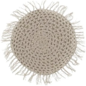 Kulatý dekorační polštářek TUFO 45 cm, šedý