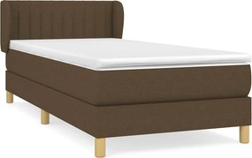 Box spring postel s matrací tmavě hnědá 80x200 cm textil 3126920
