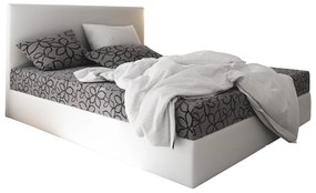 Manželská postel Boxspring 160 cm Lilac Comfort (vzor + bílá) (s matrací a úložným prostorem). 1056083