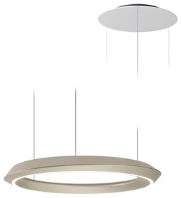 Lodes Tidal, kulaté závěsné svítidlo LED 33W 2700K, champagne/bílá, průměr 60cm, TRIAC
