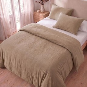 Kvalitex Mušelínové povlečení béžové 1x 200/200, 2x 70/90cm