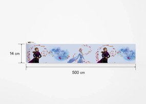Dětská samolepící bordura na zeď Disney Ledové království Kouzlo | 5 m x 9.7 cm | DWBD8157